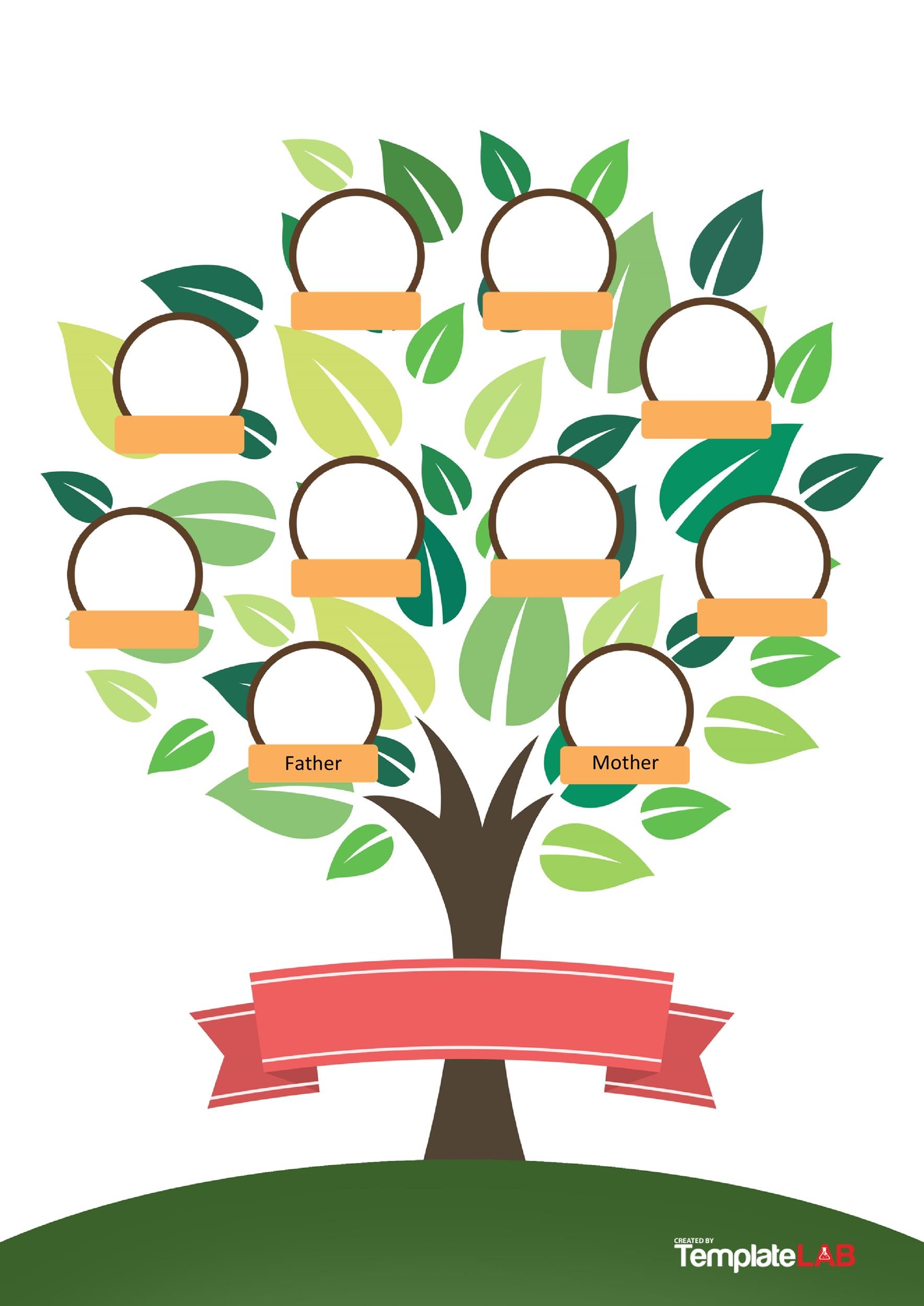 Blank Family Tree Free Printable - Template Free Printable