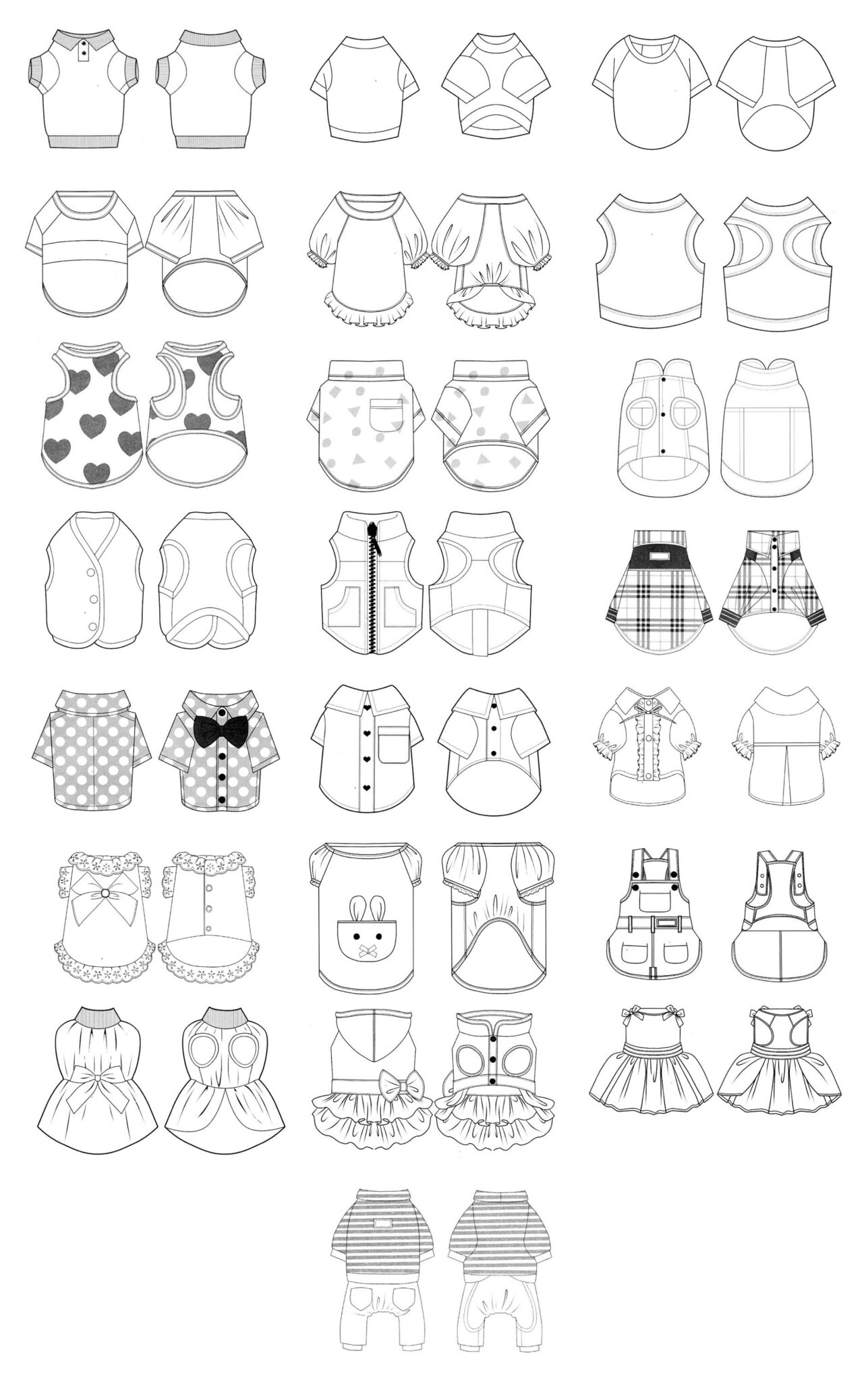 Dog Clothing Patterns Free Printable - Template Free Printable