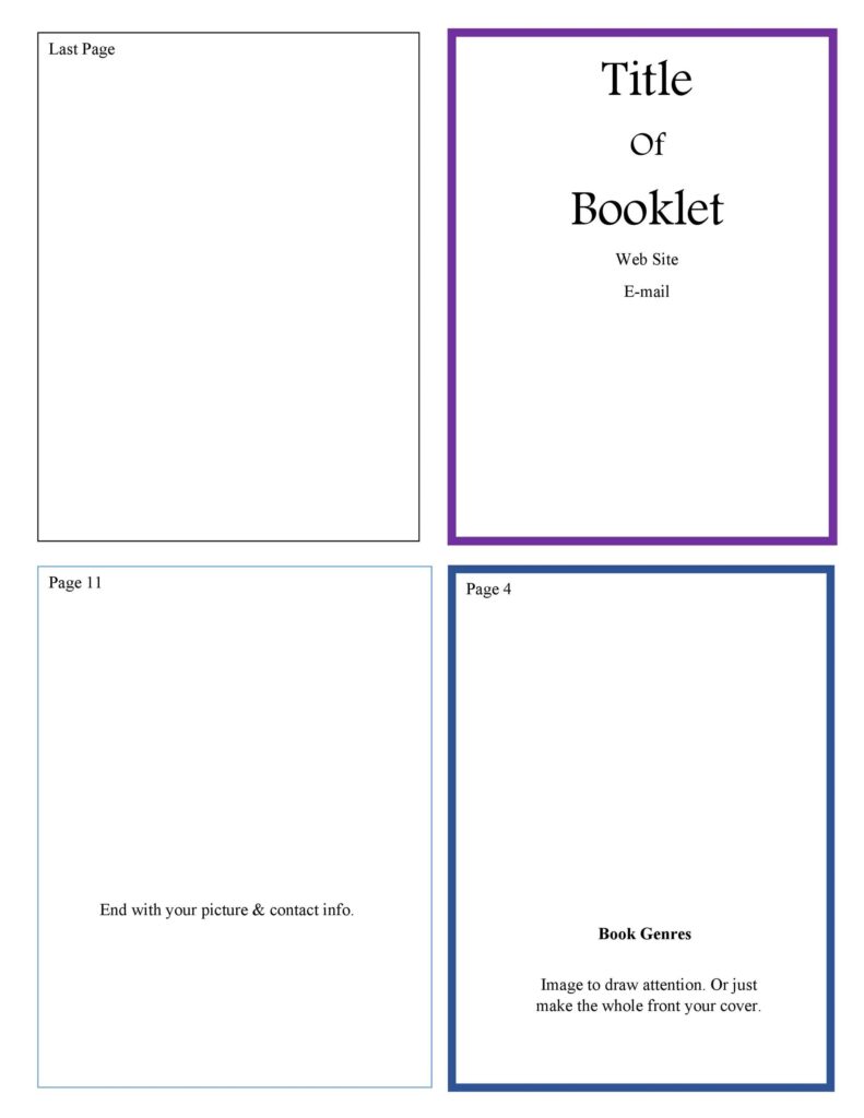 Booklet Free Printable Mini Book Template - Template Free Printable