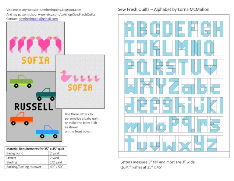 Free Printable Alphabet Templates For Quilting - Template Free Printable