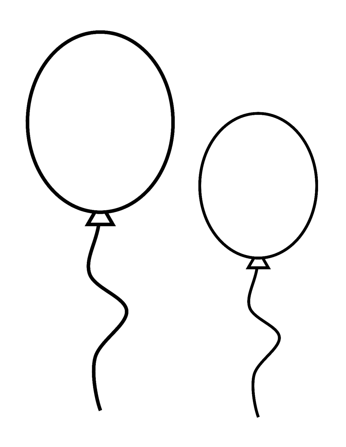 Free Printable Balloon Template - Template Free Printable