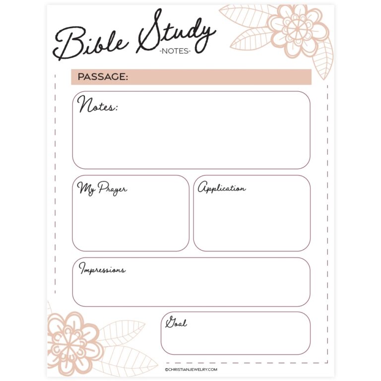 Bible Lesson Template Printables Free - Template Free Printable
