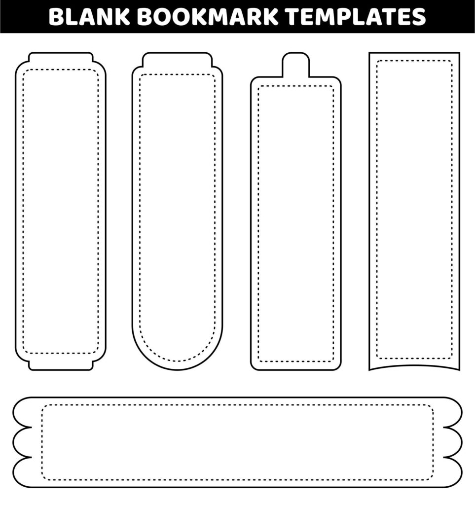 Blank Template For Bookmarks Printable Free - Template Free Printable