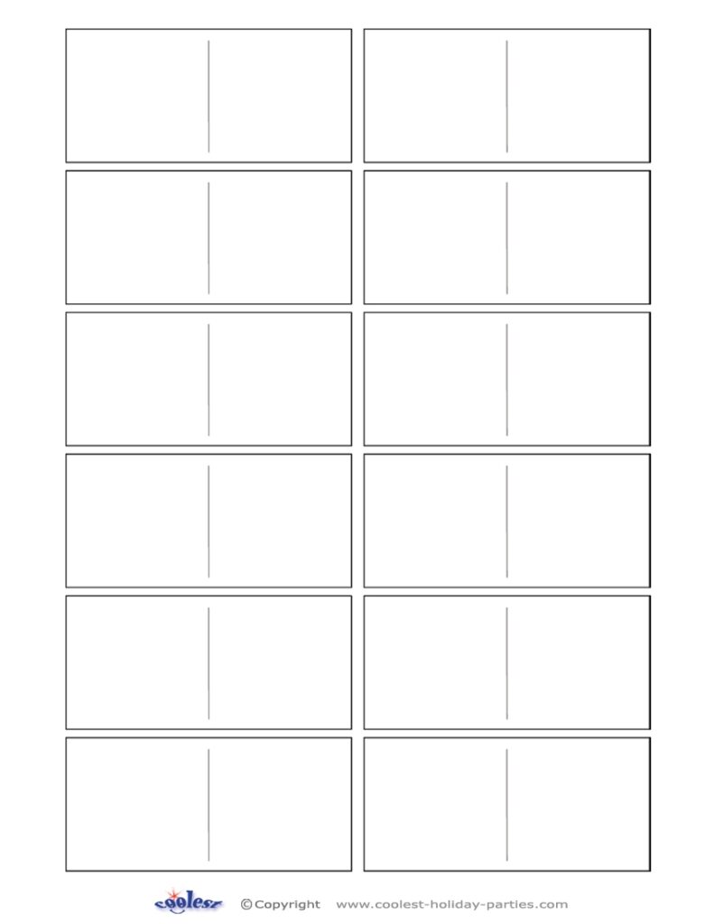 Free Printable Blank Dominoes - Template Free Printable