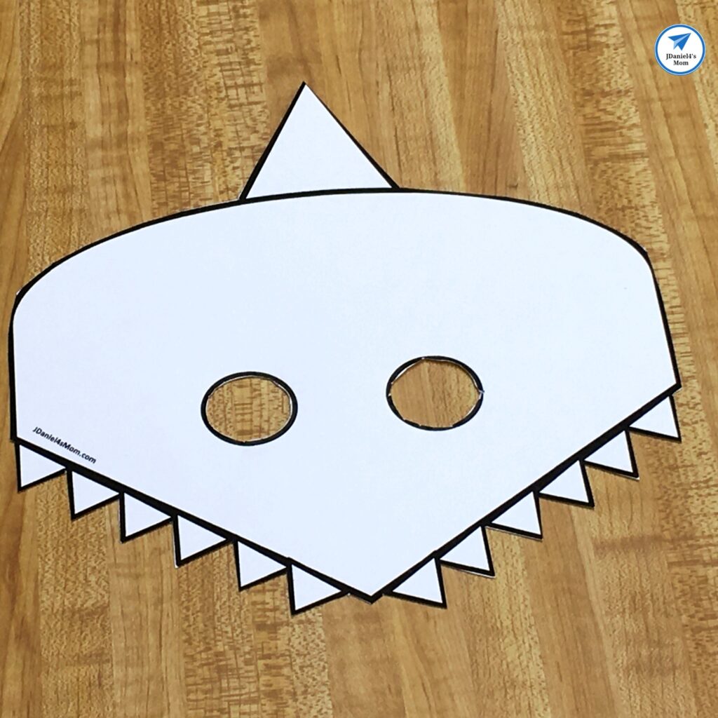 Free Printable Printable Shark Mask Template - Template Free Printable