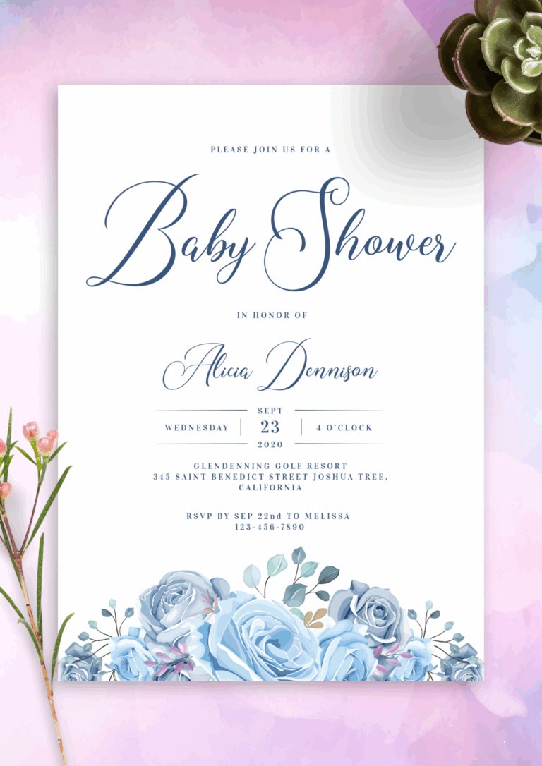 Free Printable Baby Shower Program Templates - Template Free Printable