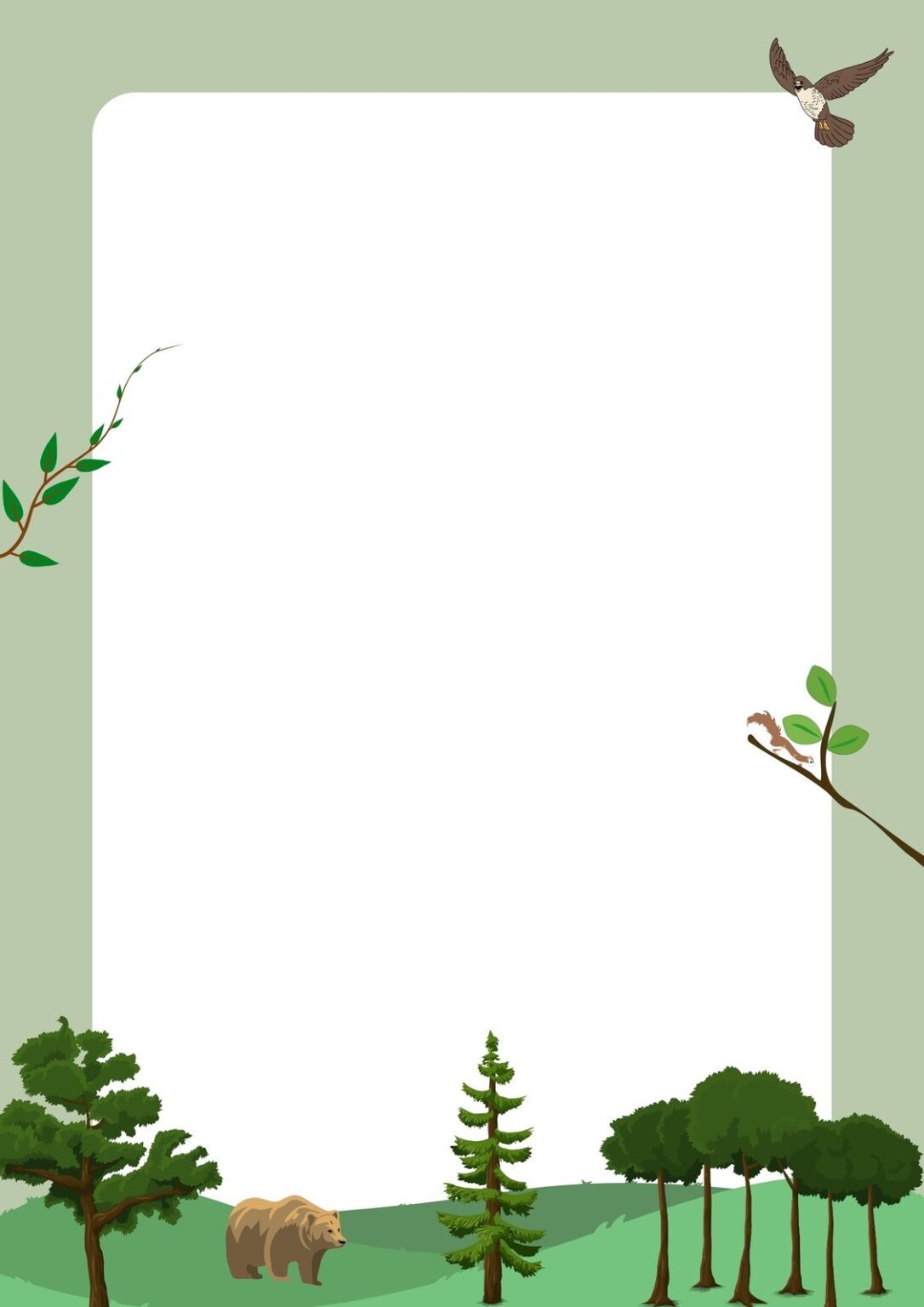 Free Printable Forest Template - Template Free Printable