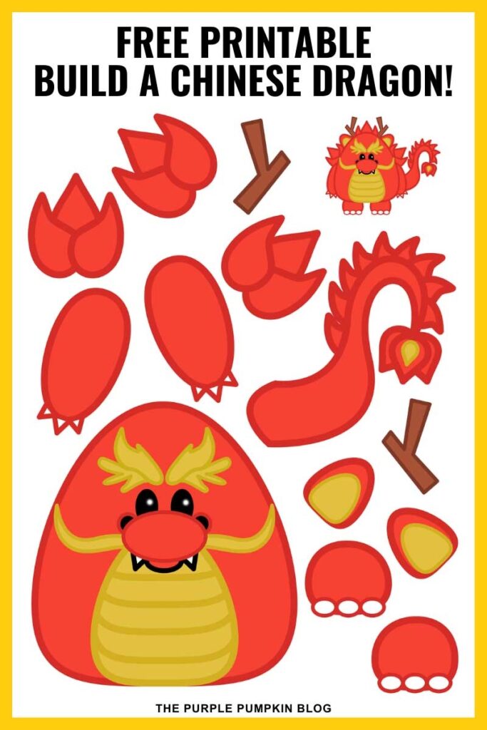 Free Printable Chinese Dragon Puppet Template - Template Free Printable