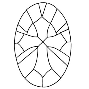 Free Printable Stained Glass Cross Patterns - Template Free Printable