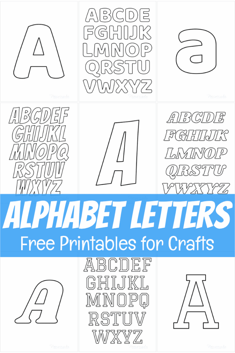 Free Printable Uppercase Letter Templates - Template Free Printable