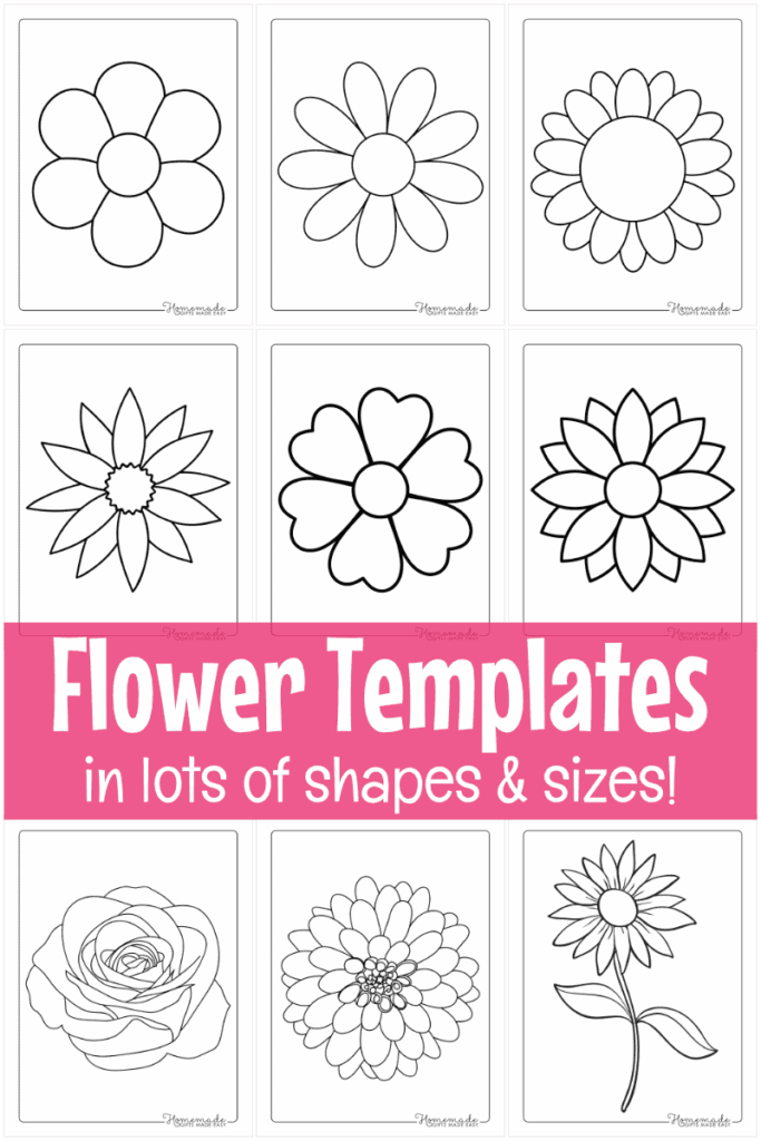 Free Printable Spring Flower Templates - Template Free Printable