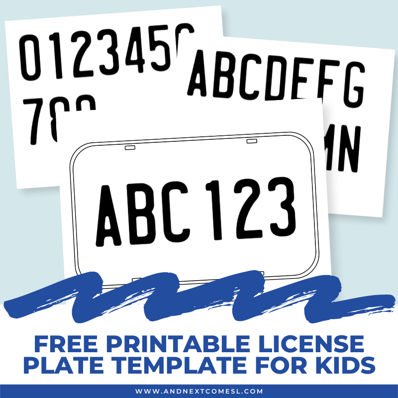 Free Licence Plate Templates Printable - Template Free Printable