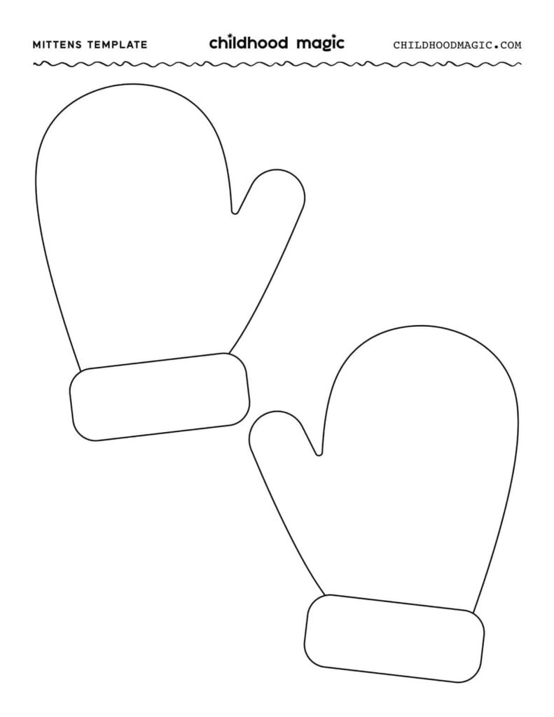Free Printable Mitten Templates - Template Free Printable