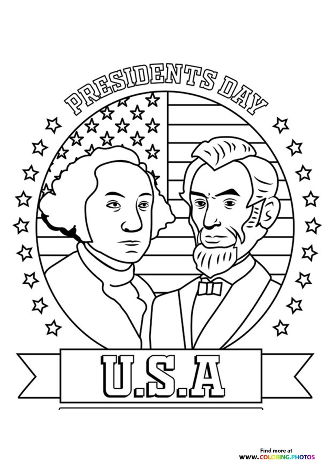 Free Printable Presidents Day Coloring Pages - Template Free Printable