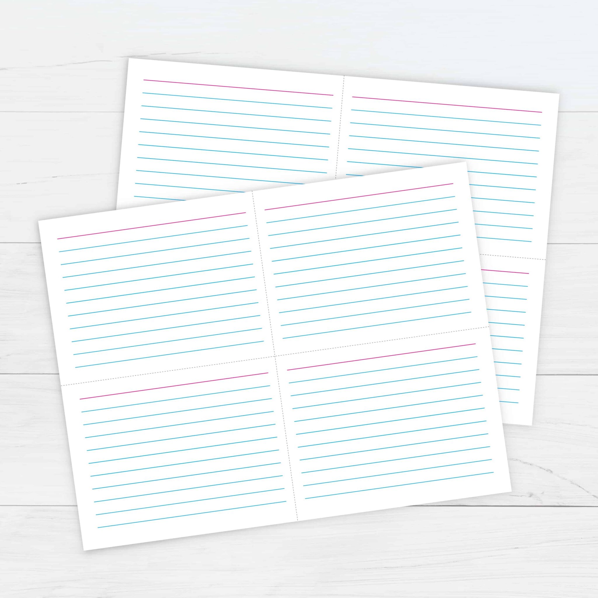 Free Printable Index Card Templates - Template Free Printable