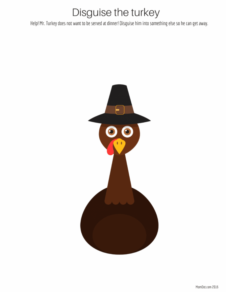 Free Printable Turkey Body Printable - Template Free Printable