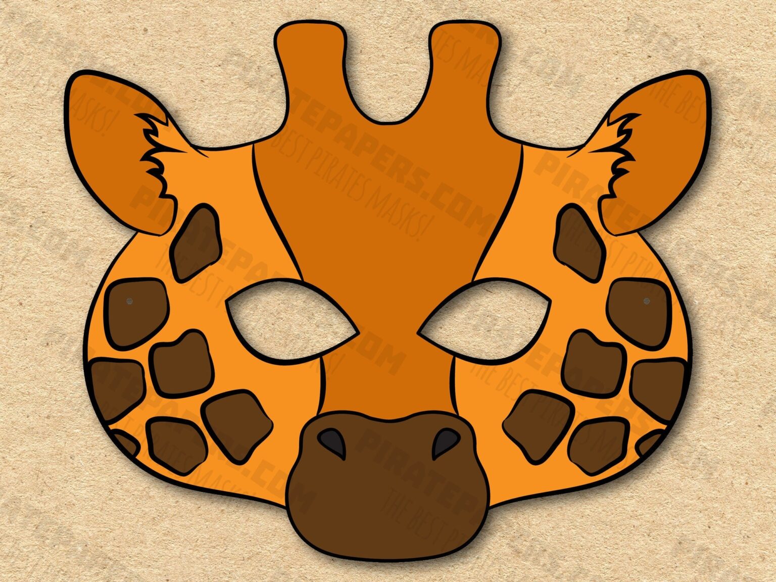 Free Printable Giraffe Mask Template - Template Free Printable