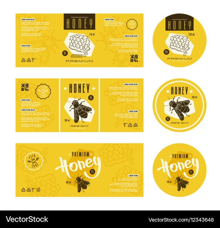 Free Printable Honey Label Template - Template Free Printable