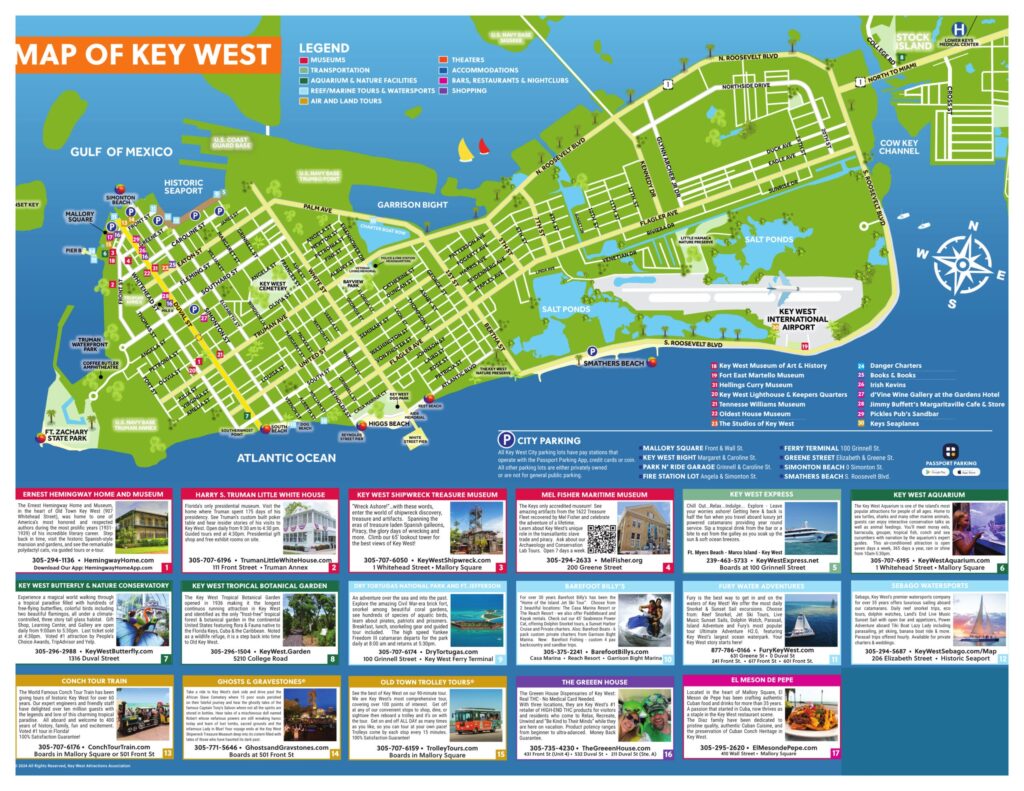 Printable Key West Map - Template Free Printable