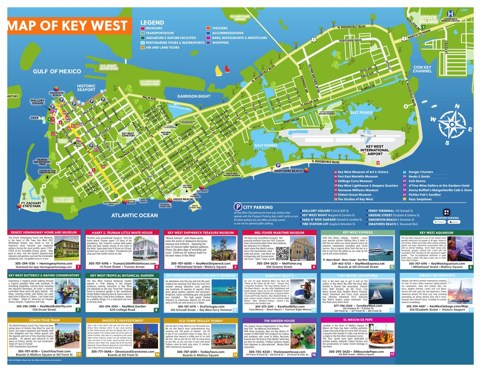 Printable Key West Map - Template Free Printable