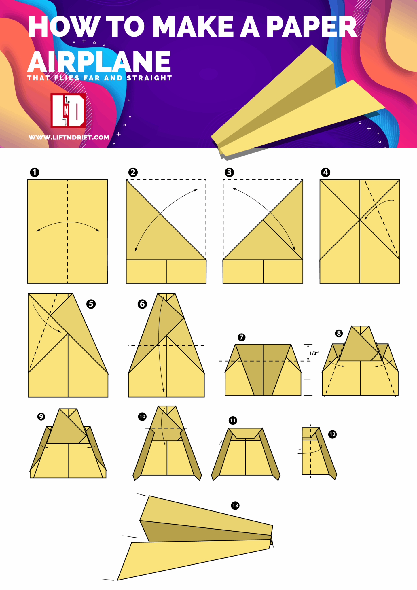 Free Printable Paper Airplane Template - Template Free Printable