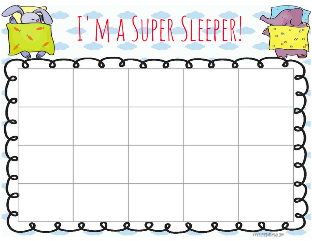 Bedtime Reward Chart Printable Free - Template Free Printable