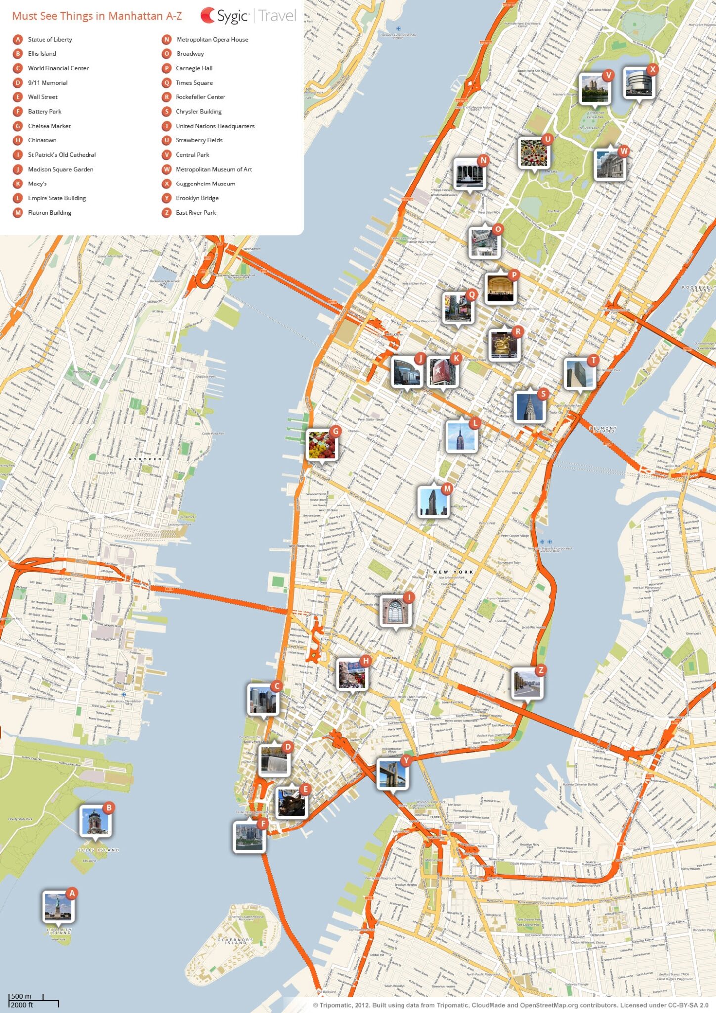 Printable Nyc Map Manhattan - Template Free Printable