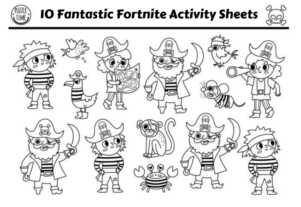 Fortnite Worksheets Printable - Template Free Printable