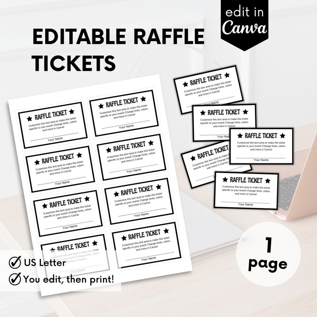 Sheet Of Tickets Printable - Template Free Printable