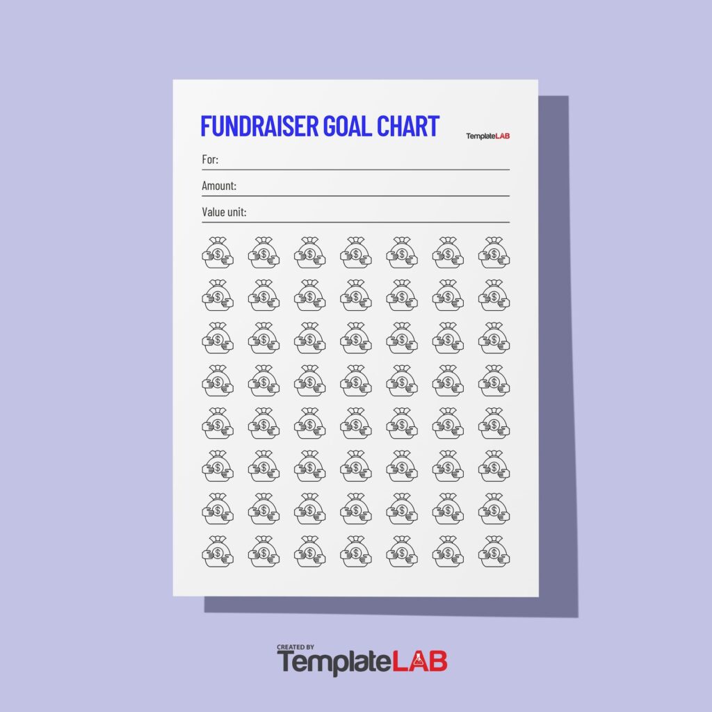 Printable Fundraising Goal Chart - Template Free Printable