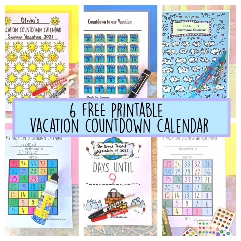 5 000 Printable Countdown Chart - Template Free Printable