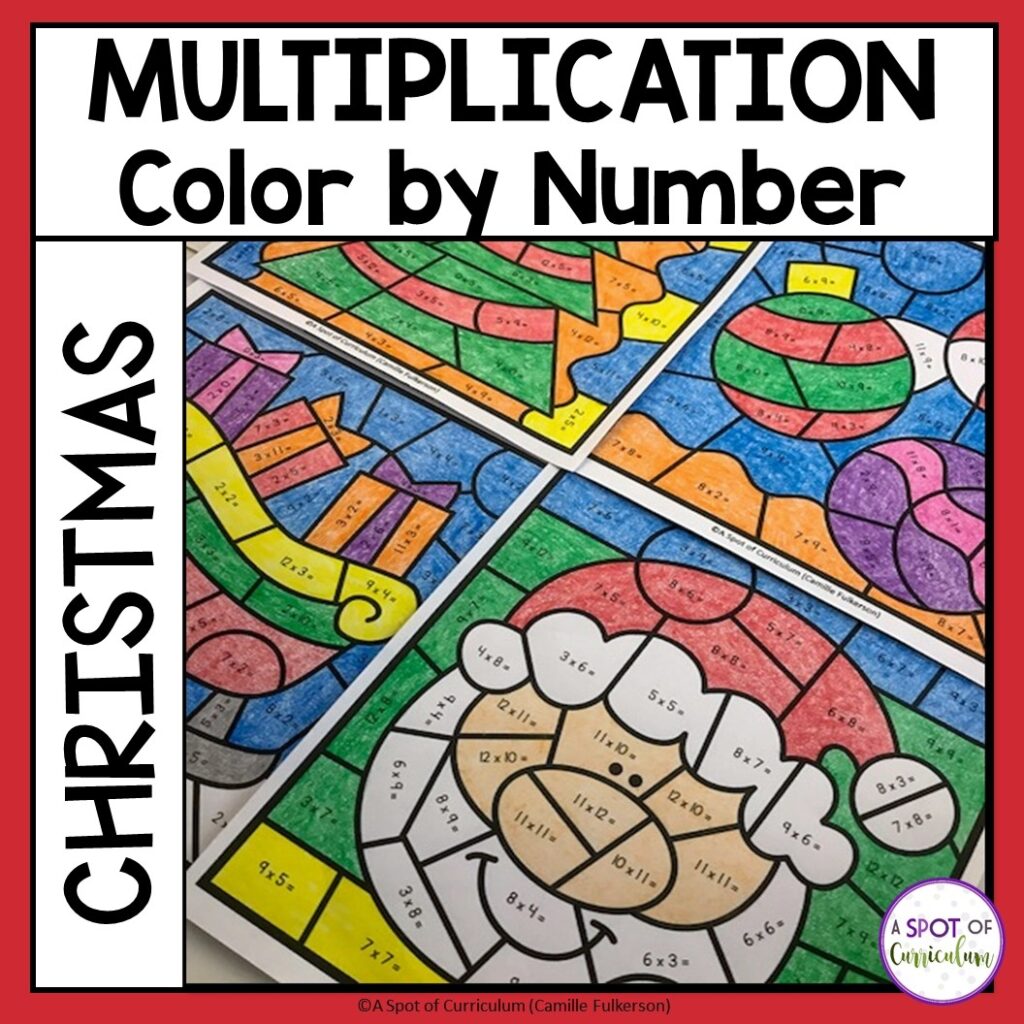 Printable Multiplication Coloring Worksheets - Template Free Printable
