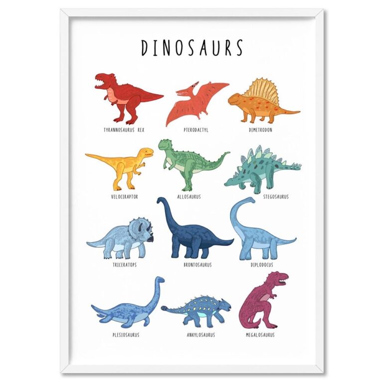 Printable Dinosaur Chart - Template Free Printable