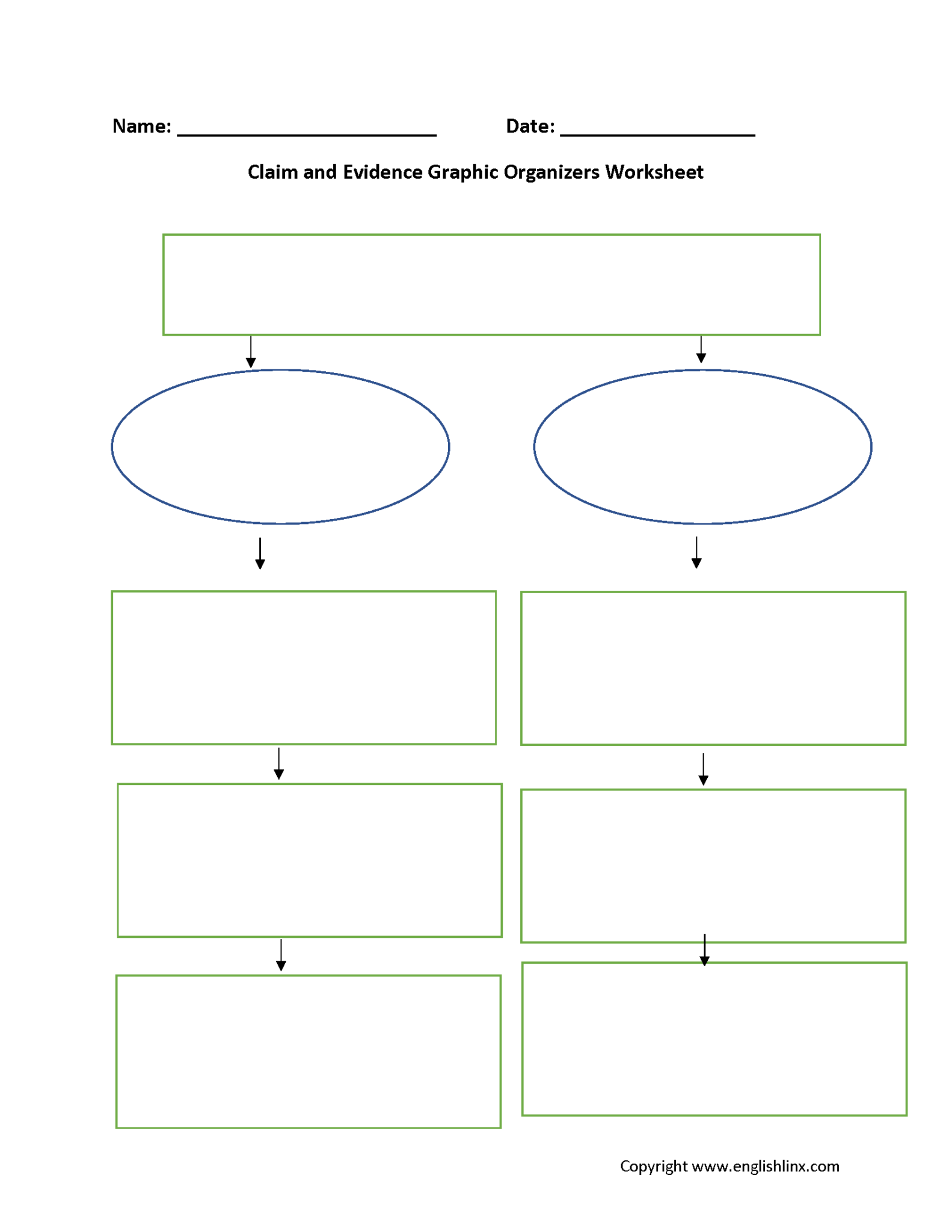 Graphic Organizer Printable Worksheets - Template Free Printable