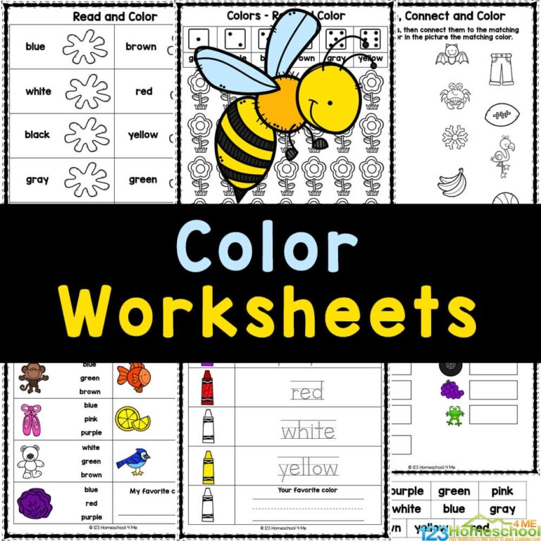 Free Printable Preschool Color Worksheets - Template Free Printable