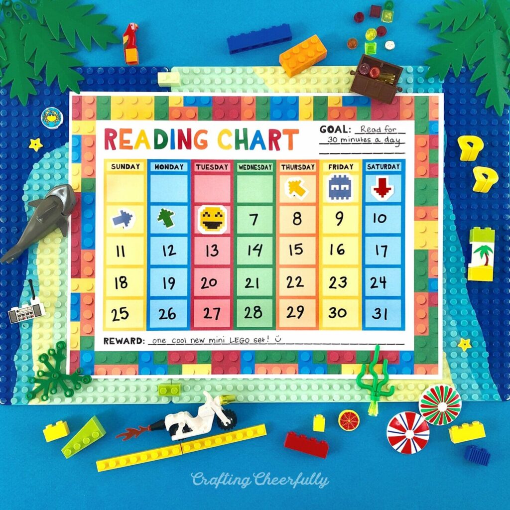 Printable Lego Sticker Chart - Template Free Printable