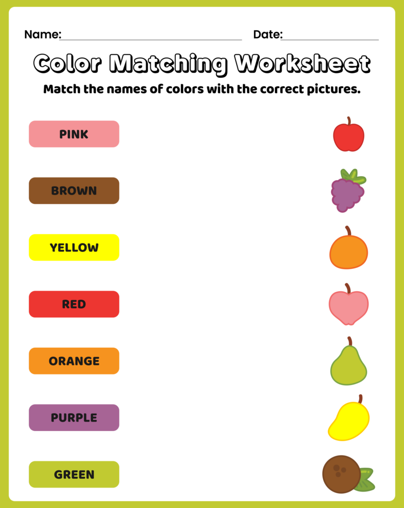 Free Printable Matching Worksheets For Adults - Template Free Printable
