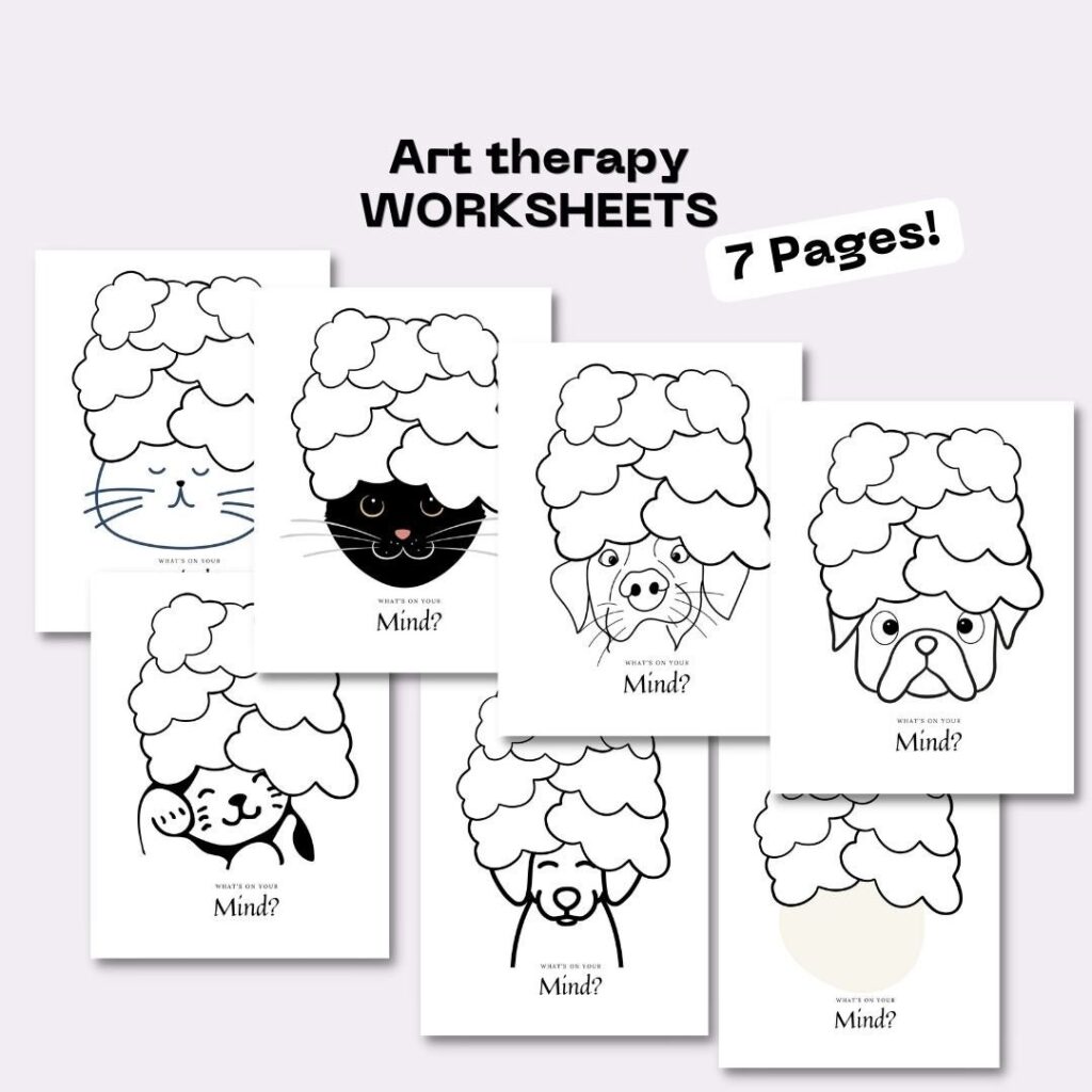 Printable Art Therapy Worksheets - Template Free Printable
