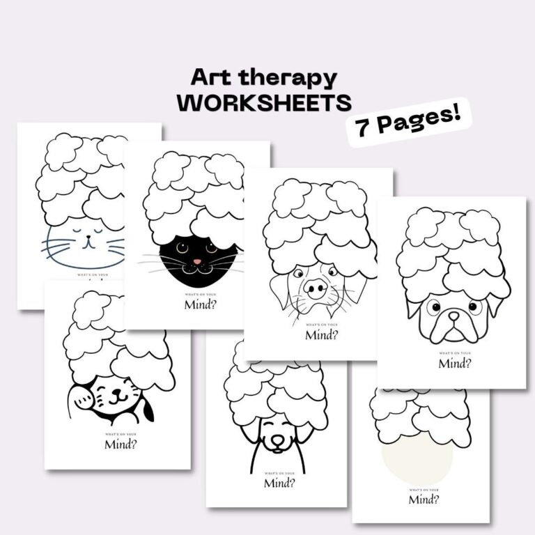 Printable Art Therapy Worksheets - Template Free Printable