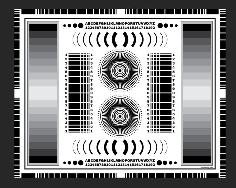 Lens Calibration Focal Chart Printable - Template Free Printable