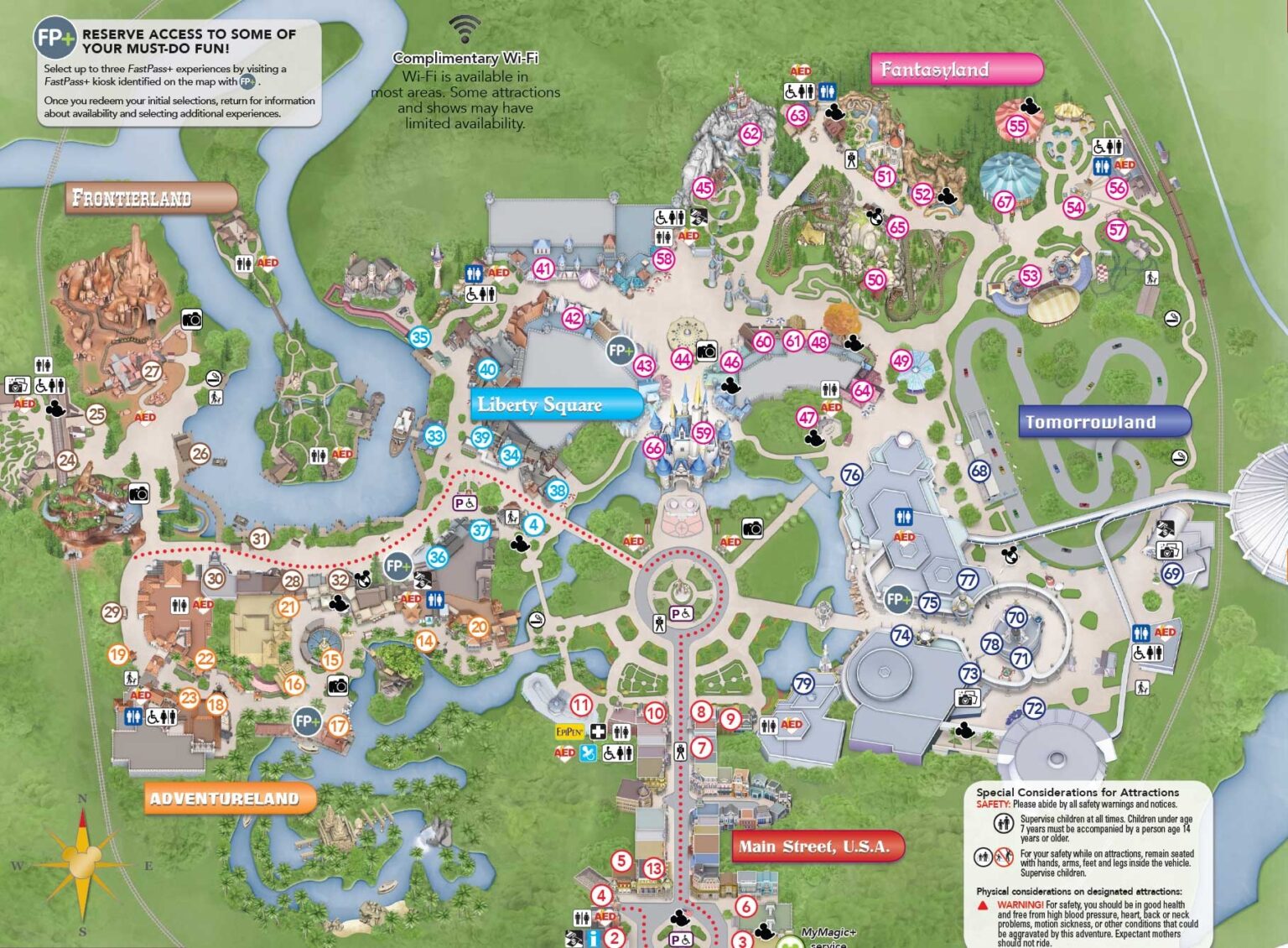 Printable Map Of Magic Kingdom 2026 - Template Free Printable