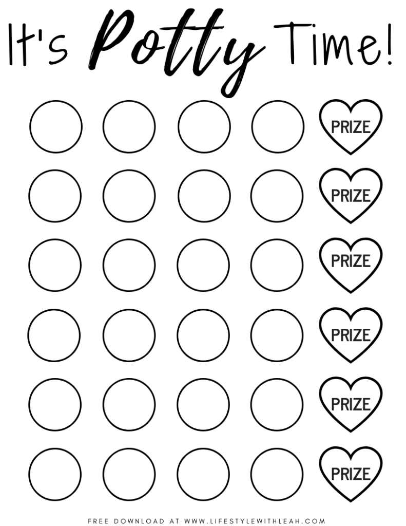 Potty Sticker Chart Printable Free - Template Free Printable