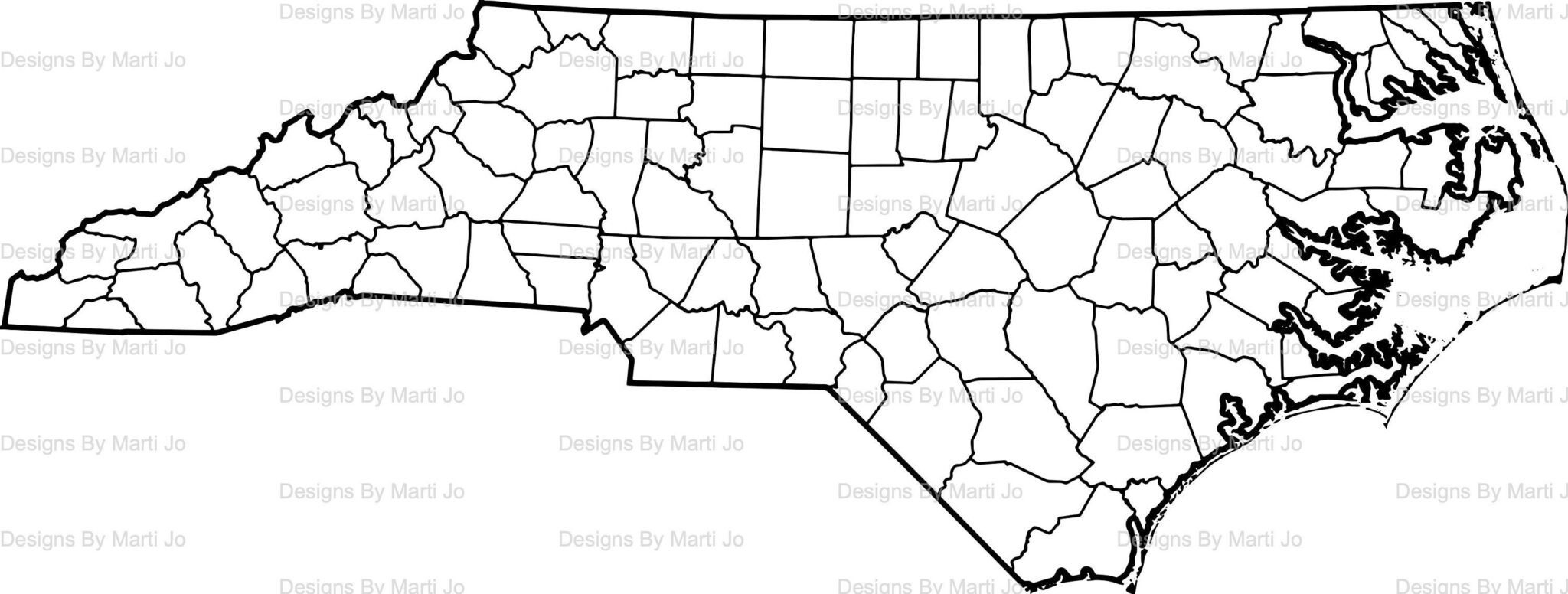 Nc County Map Printable - Template Free Printable