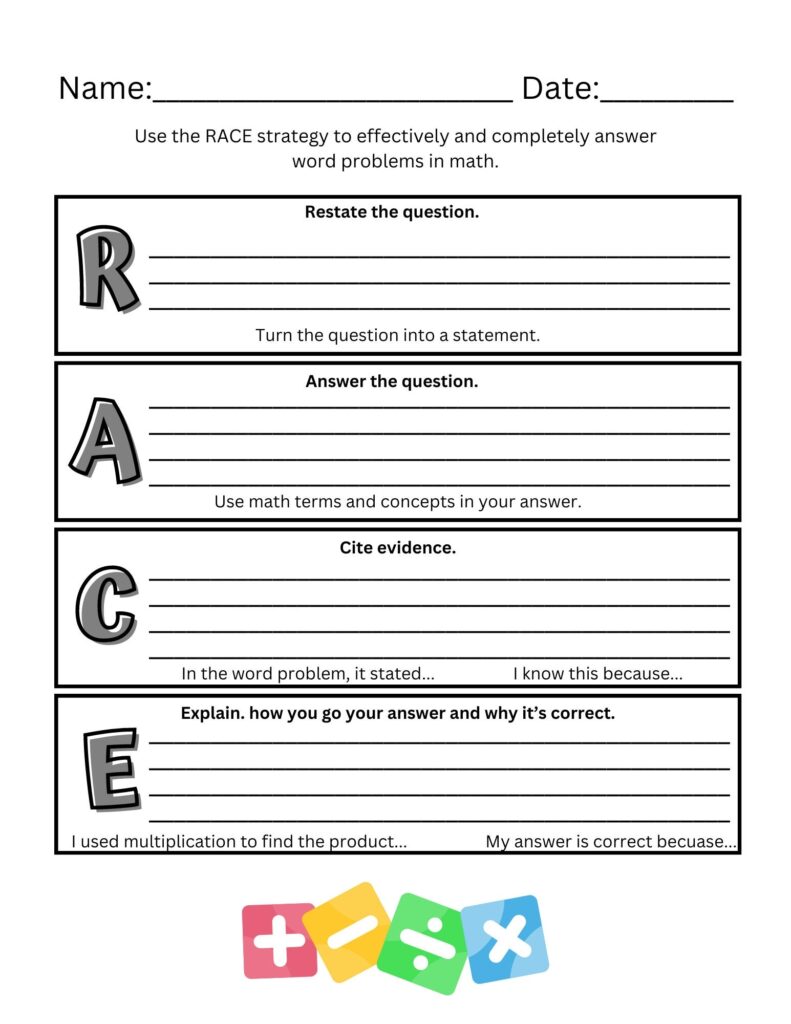 Printable Race Strategy Worksheet - Template Free Printable