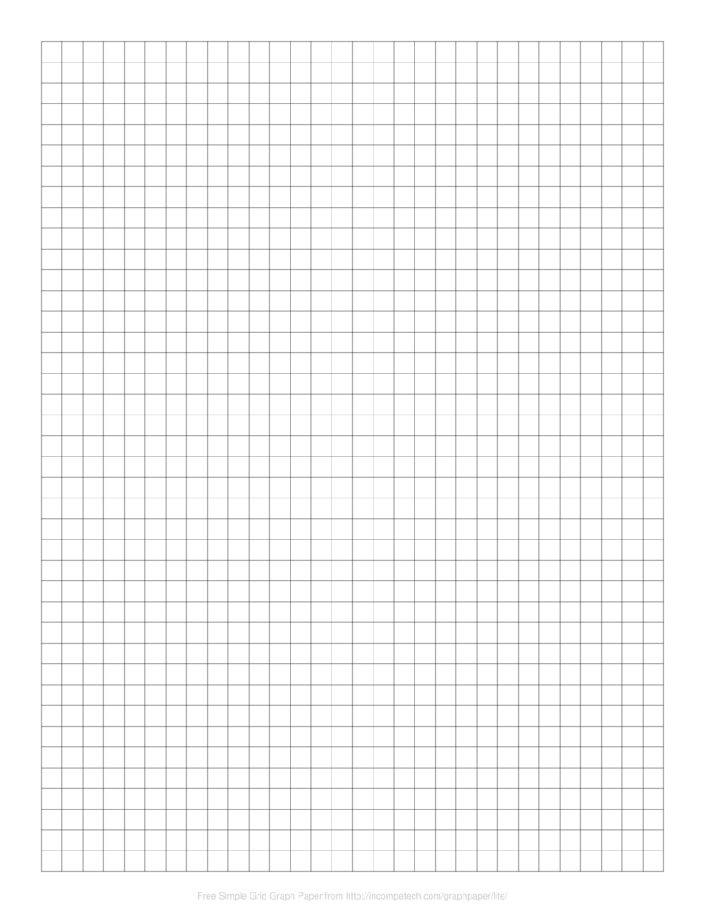 Graph Chart Printable 60×60 - Template Free Printable