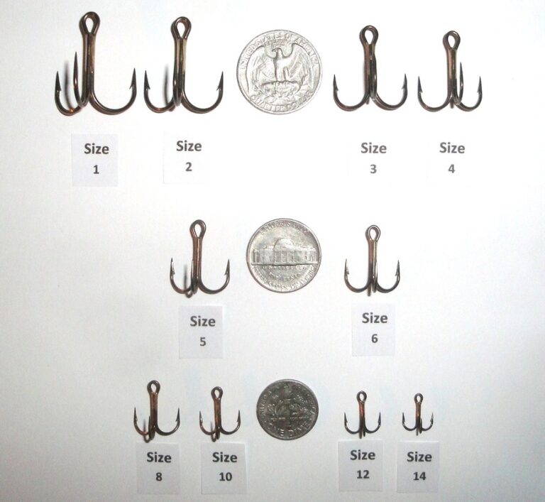 Printable Treble Hook Size Chart - Template Free Printable