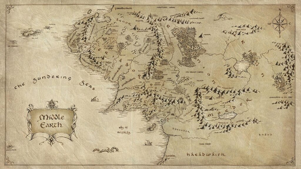Hobbit Map Printable - Template Free Printable